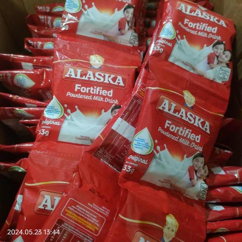 MEGA SALE Alaska Fortified Powdered Milk Drink 33g x 12pcs | Shopee ...