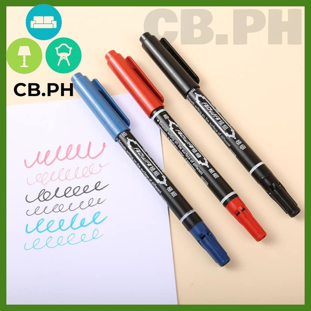 1pcs Water-based Marker Pen Ultra-fine Double-headed Drawing Pen Marker ...