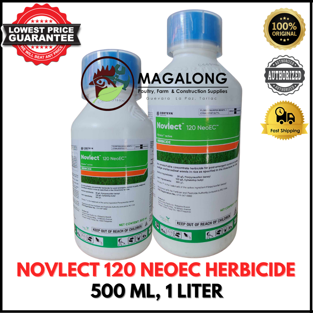 NOVLECT 120 NEOEC HEBRICIDE - 500 ML, 1 LITER | Shopee Philippines
