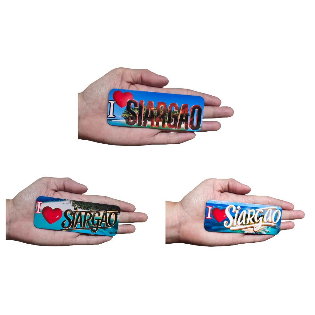 I LOVE SIARGAO RECTANGLE RUBBER REF MAGNET | Shopee Philippines