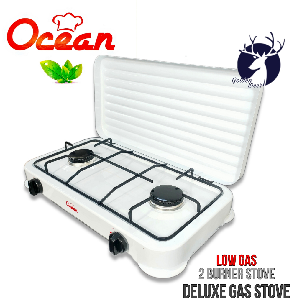 OCEAN DELUXE GAS STOVE ( 2 & 4 BURNER ) COUNTERTOP STOVE W/ PROTECTIVE ...