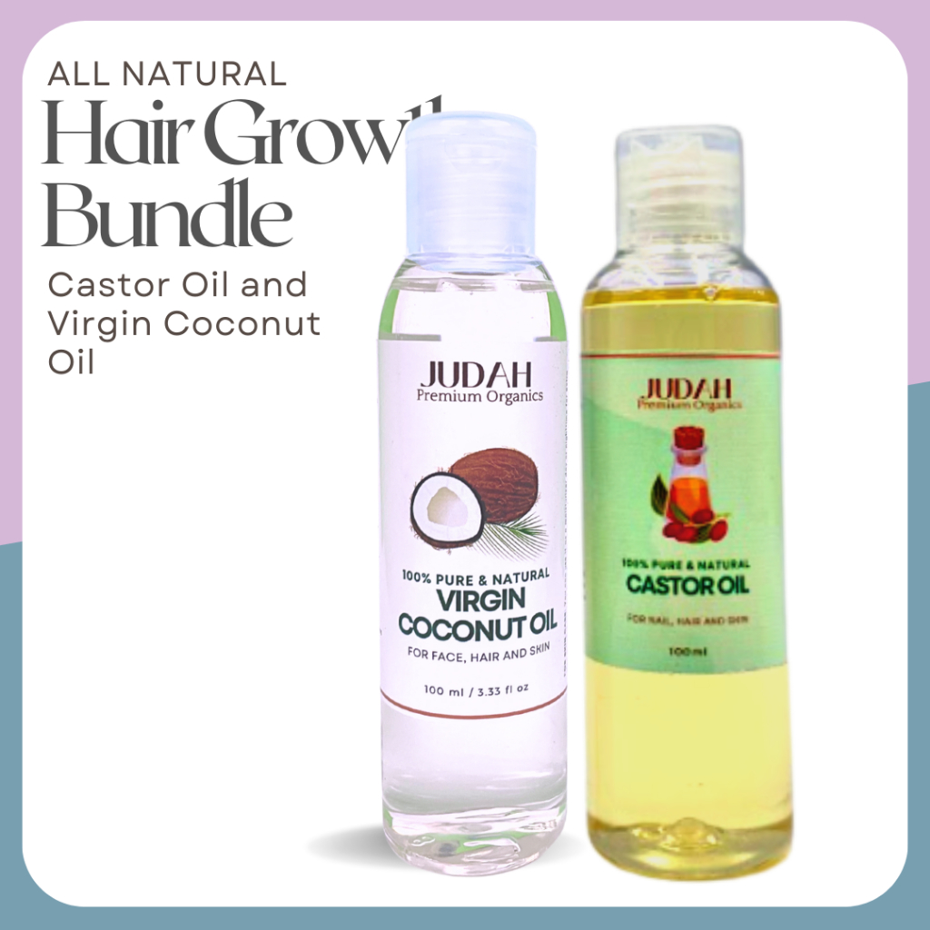 Hair Growth Bundle Hexane Free Cold Pressed Virgin Coconut Oil and ...