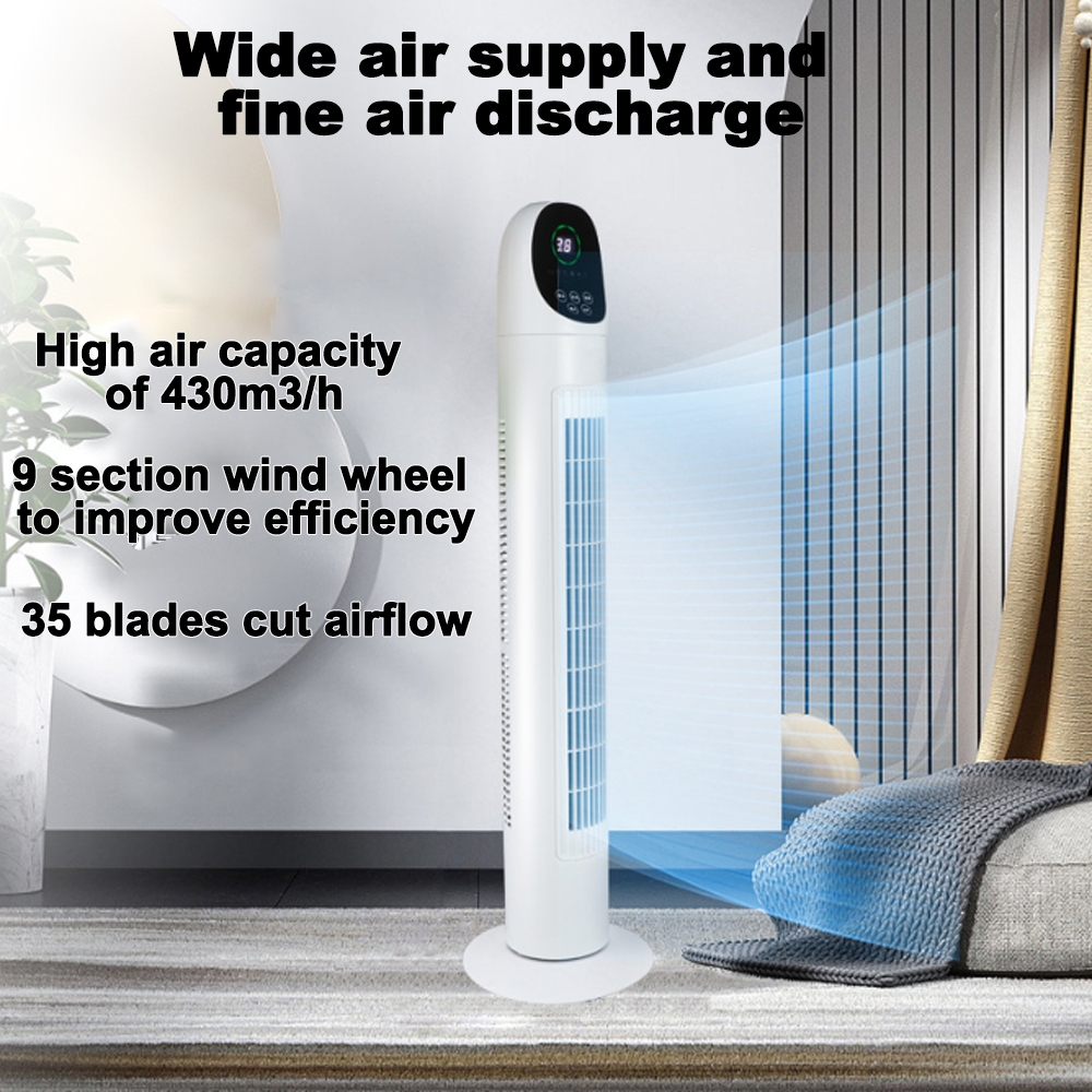 Electric fan tower floor 3 speeds fan home mute desktop vertical wind ...