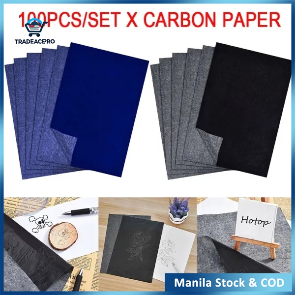 【COD】100 Sheets A4 Carbon Guarantee Paper Black/Blue Carbon Paper Club ...