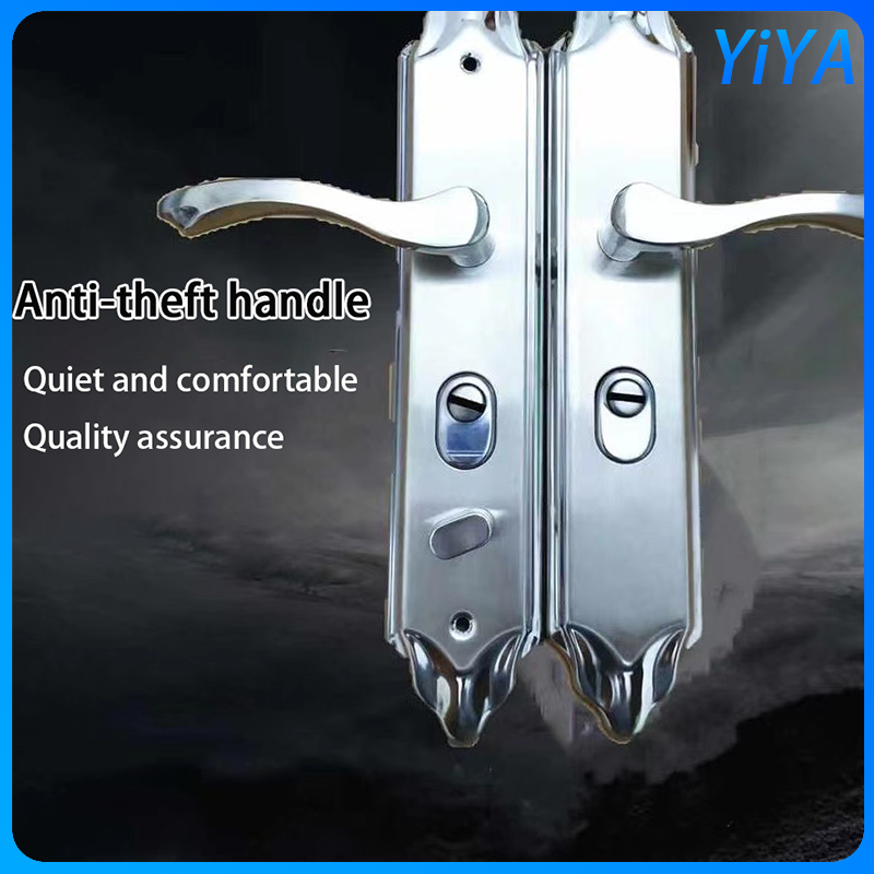 304 stainless steel Double lock Door Knob set Anti-Theft Room door lock ...