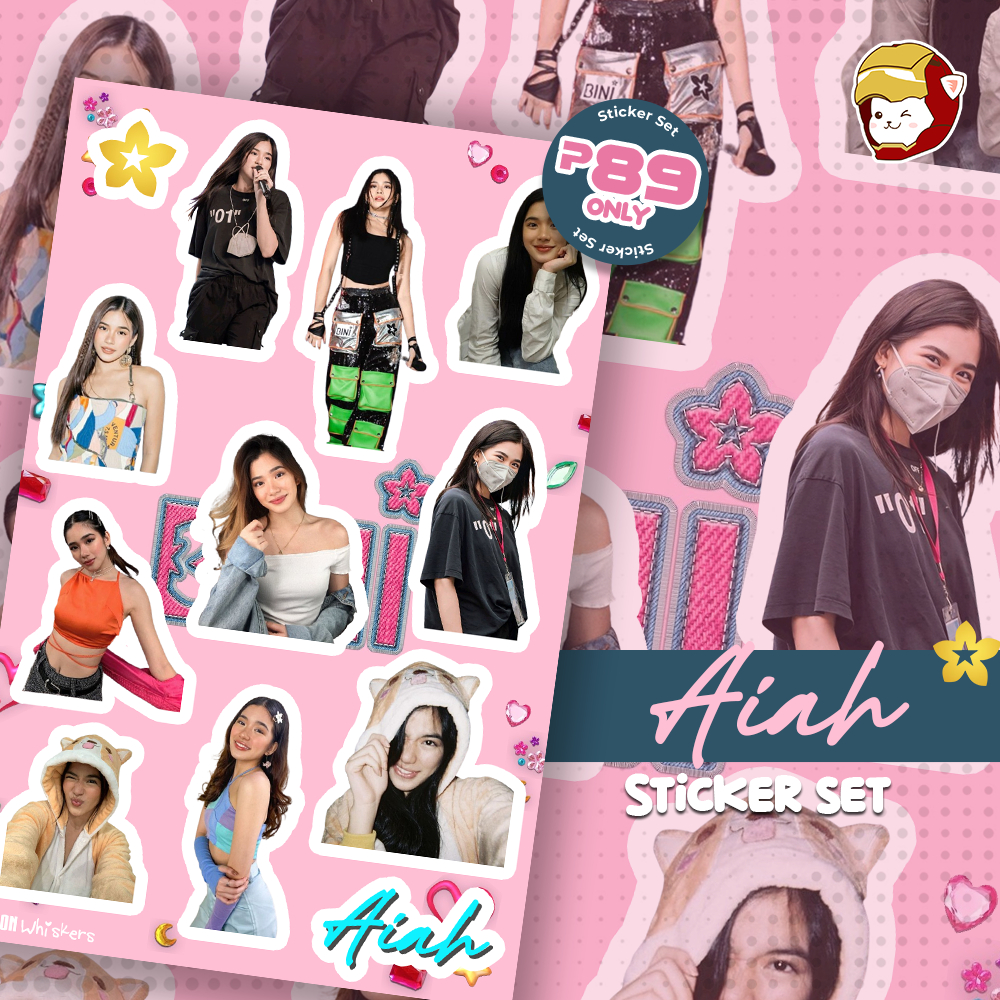 Bini Aiah | Glitter Vinyl Stickers | Shopee Philippines