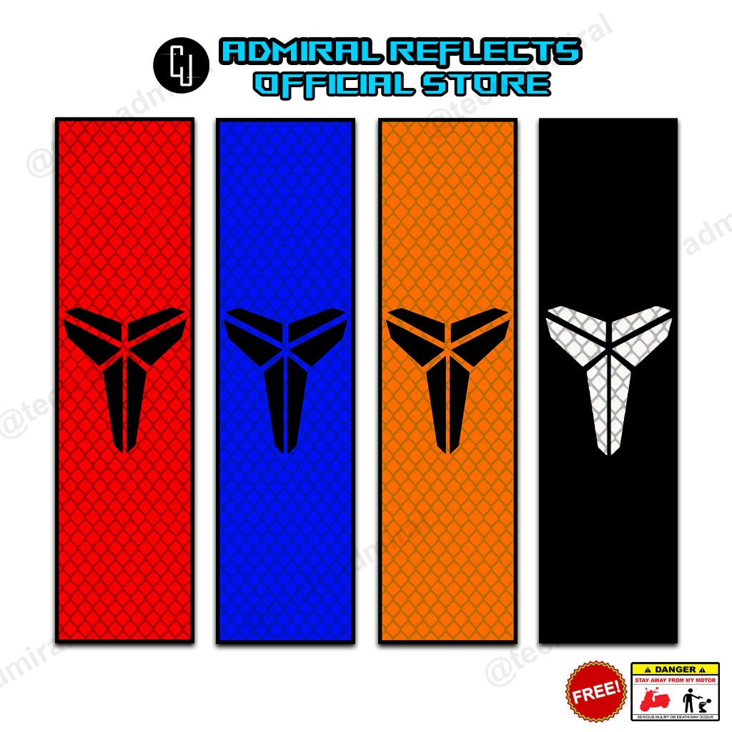 Alloy Top Box Sticker Waterproof Kobe D1 (REFLECTORIZED) | Shopee ...