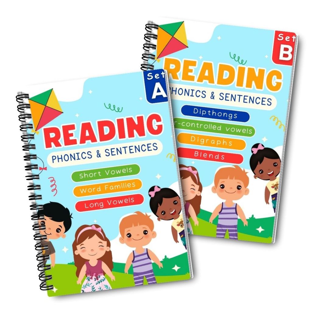 A5 Reading Phonics and Sentences Beginner Reading Book English Nursery ...