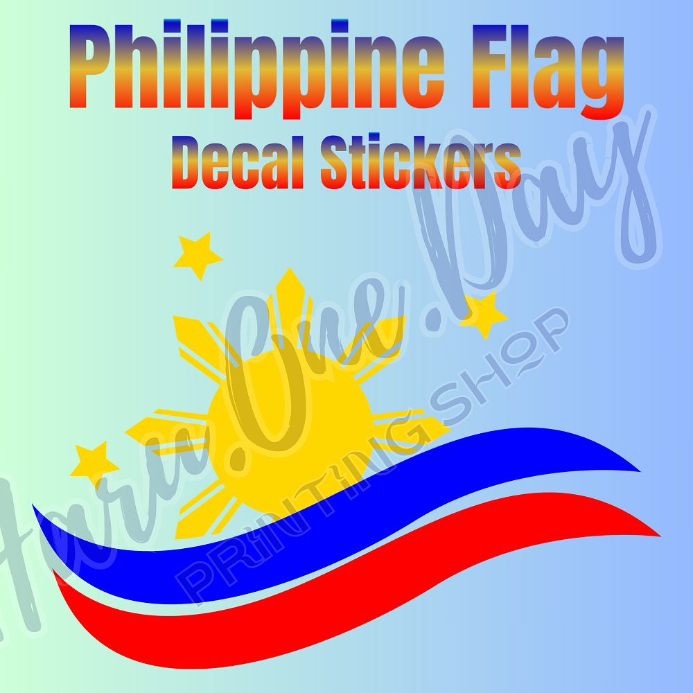 Philippine Flag Decal Sticker Waterproof | Shopee Philippines