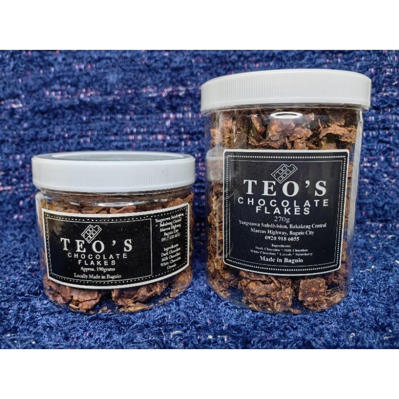 Chocolate Flakes (Teo's) 190 grams, 270 grams | Shopee Philippines