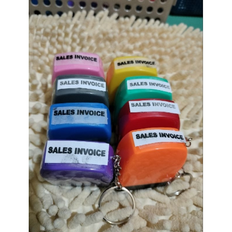 sales invoice self inking stamp 1.2 inches | Shopee Philippines