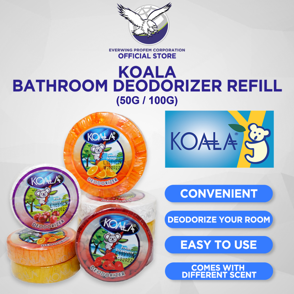 Koala Bathroom Deodorizer 50G and 100G Refill Deodorant Cake | Shopee ...