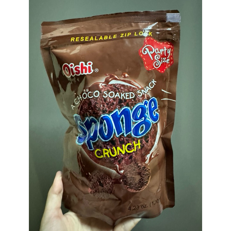 Oishi Sponge Crunch Party Size 120 grams Chocolate Flavor Halal ...