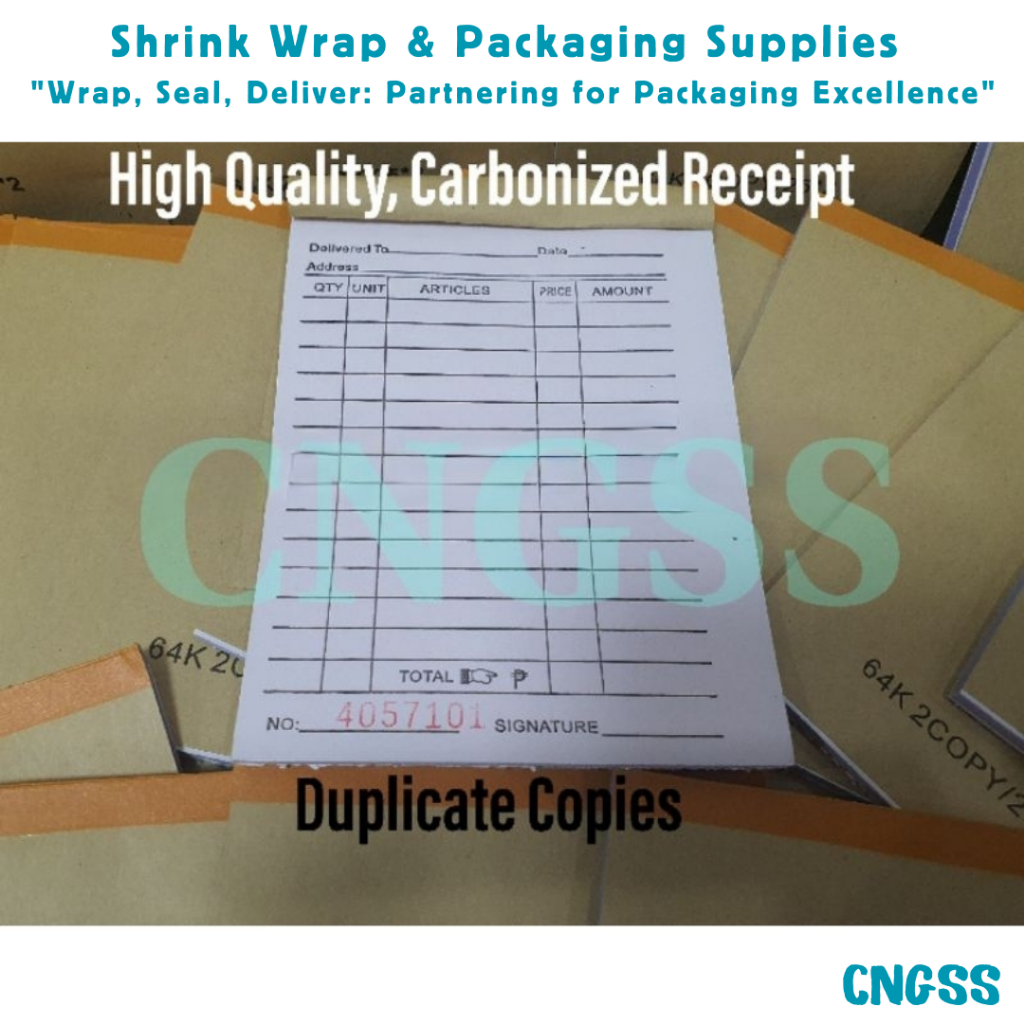 (25pcsx2) Carbonized Duplicate Receipts Resibo Normal and Thick Carbon ...