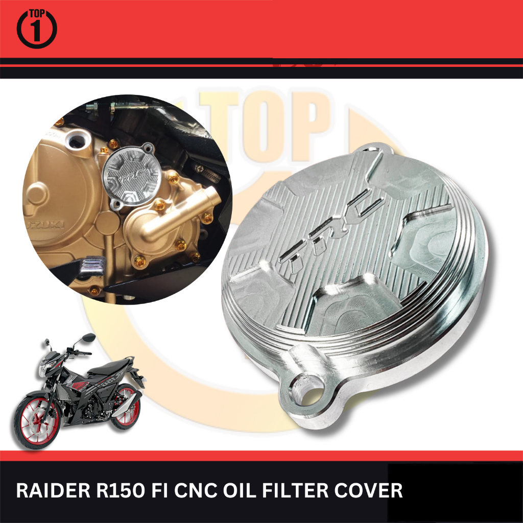 Top1 Motors TRC Racing CNC OIL FILTER COVER for RAIDER R150 FI Made in ...