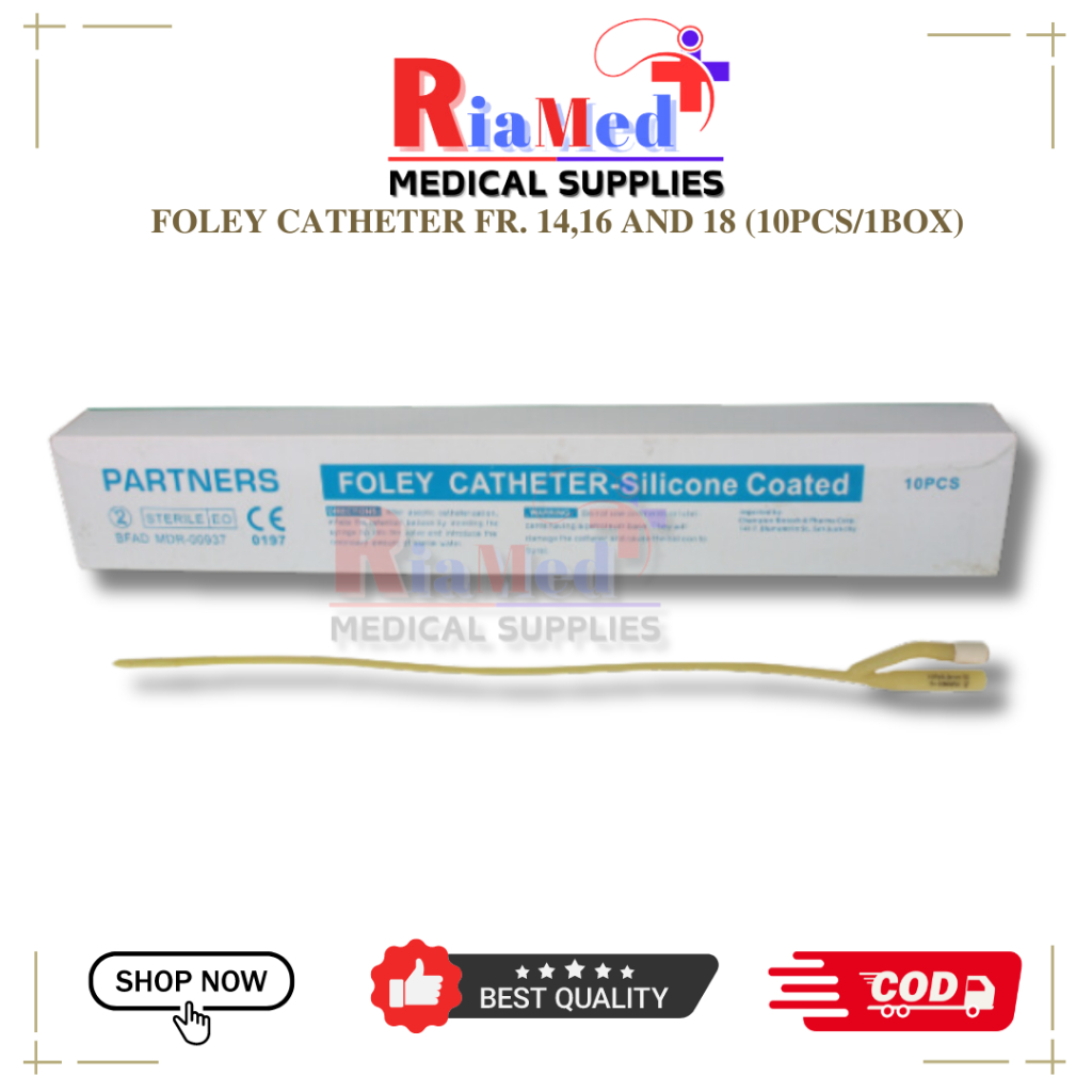 Foley Catheter Fr. 14,16 and 18 (10pcs/1box) | Shopee Philippines