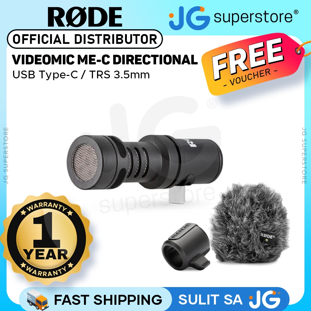 RODE VideoMic ME-C+ Cardioid Condenser Directional Microphone Plug ...