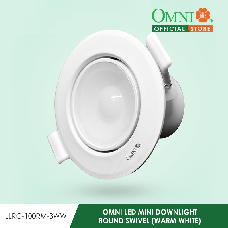 OMNI LED Mini Downlight Round Swivel - LLRC-100RM-3WW | Shopee Philippines