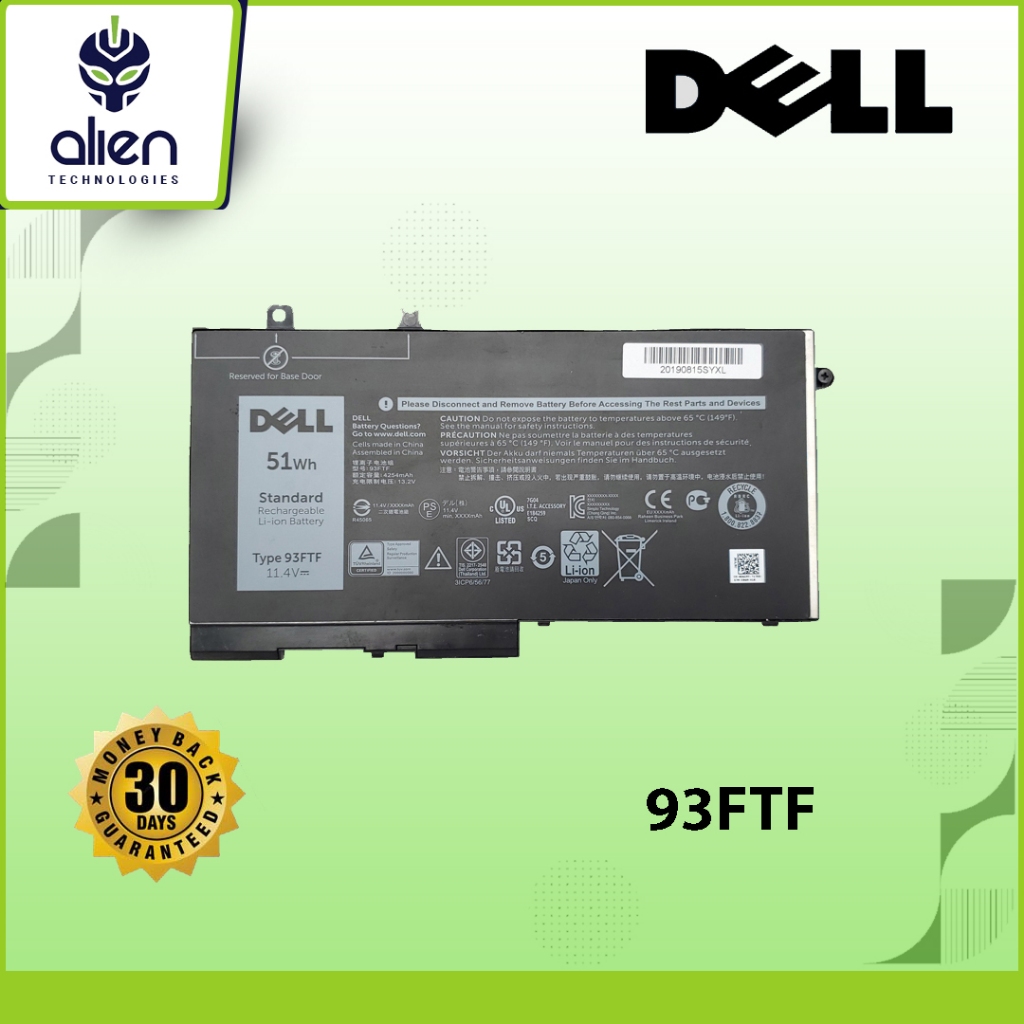 Dell Latitude Laptop Battery for 93FTF 5480 5580 5280 E5280 E5480 E5490 ...