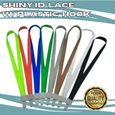 1.5cm Shiny ID Lace with Plastic Hook Ready-to-Use ID Lanyard (5pcs ...