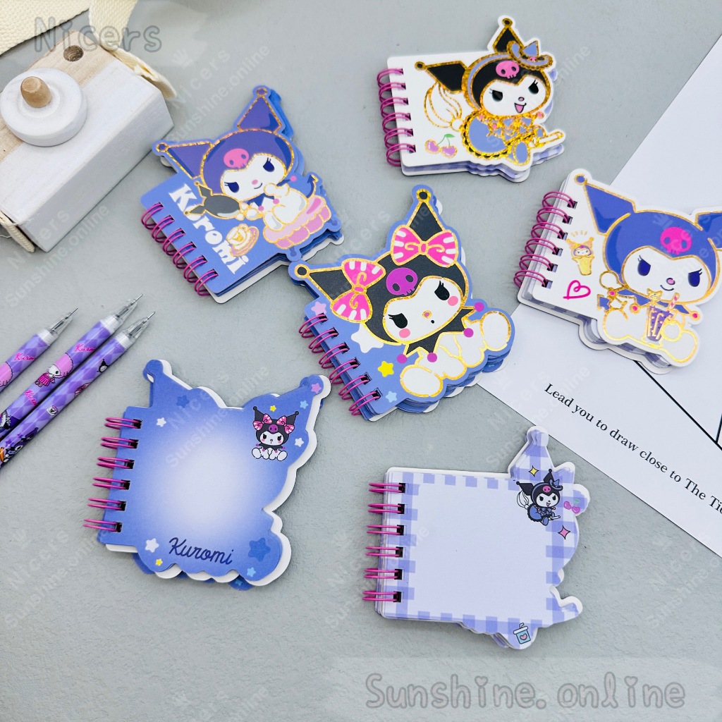 KUROMI Creative Small Coil Notebook cartoon cute student stationery ...