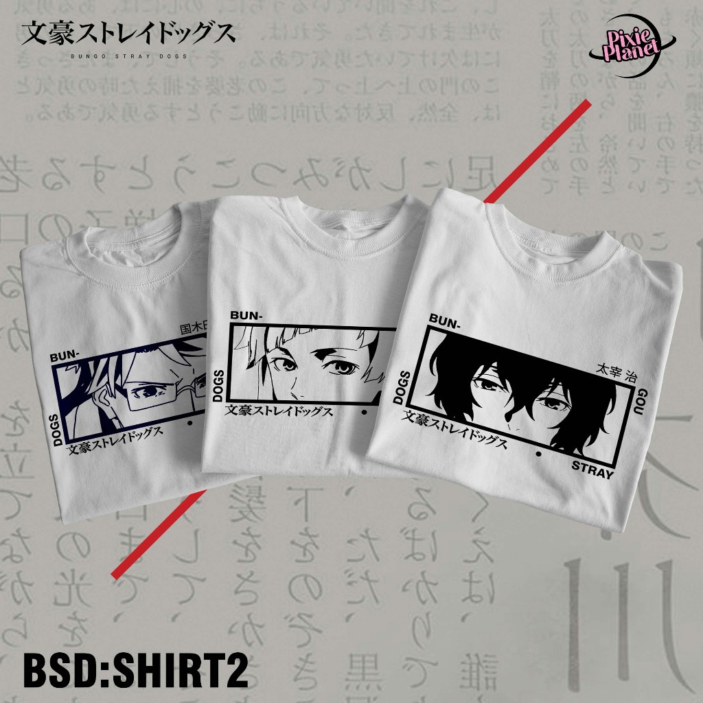 BUNGO STRAY DOGS SHIRTS (BSD:SHIRT2) | Shopee Philippines