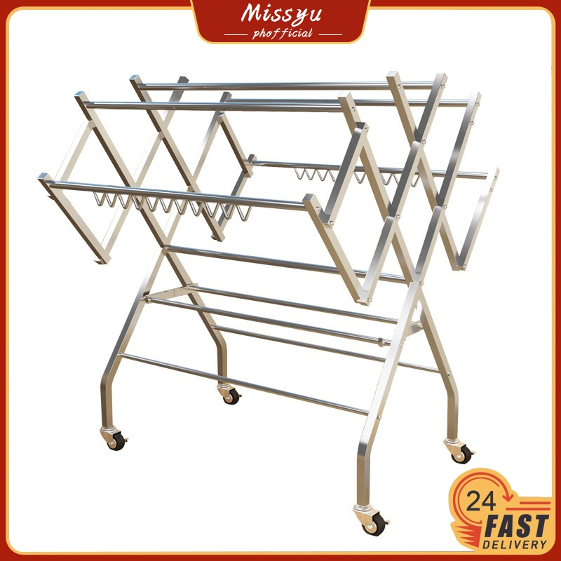 Heavy Duty Sampayan Stainless Steel Clothes Drying Rack Foldable ...
