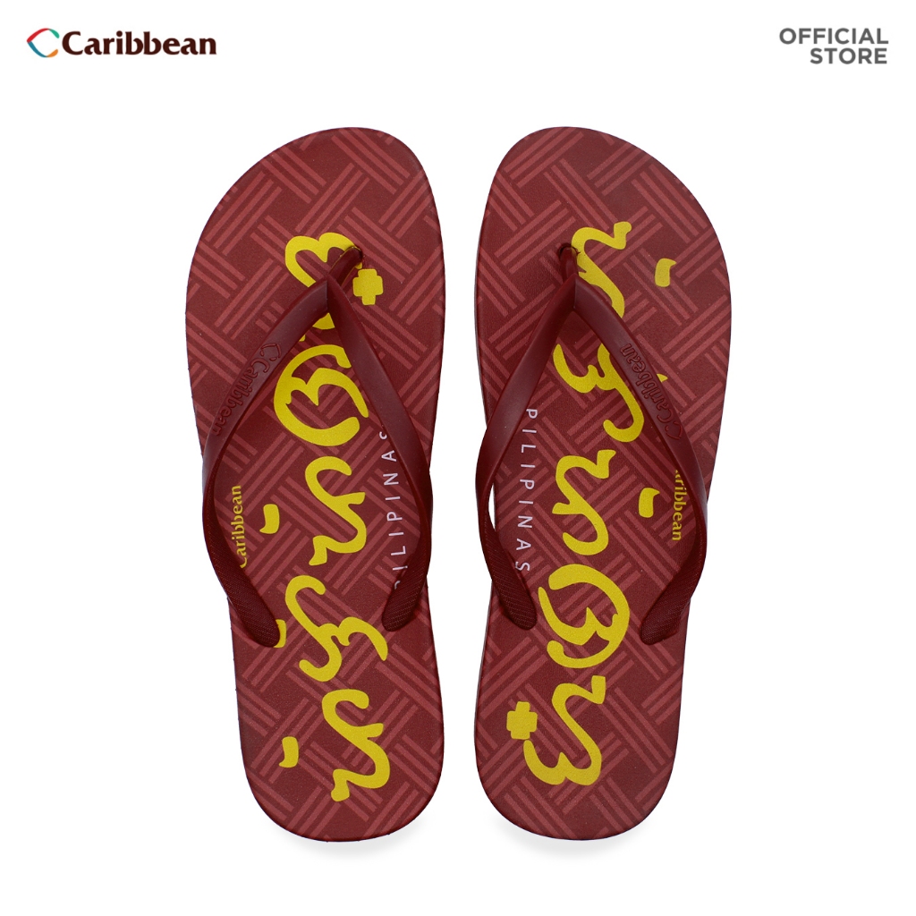 Caribbean Ladies Wrap Around Flip-flops: Baybayin (Maroon) | Shopee ...
