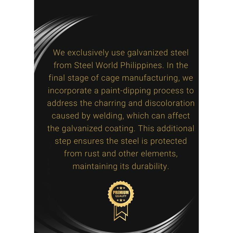 Premium Foldable Galvanized Cage 3x5x5 / Fly Pen / Sabong Cage ...