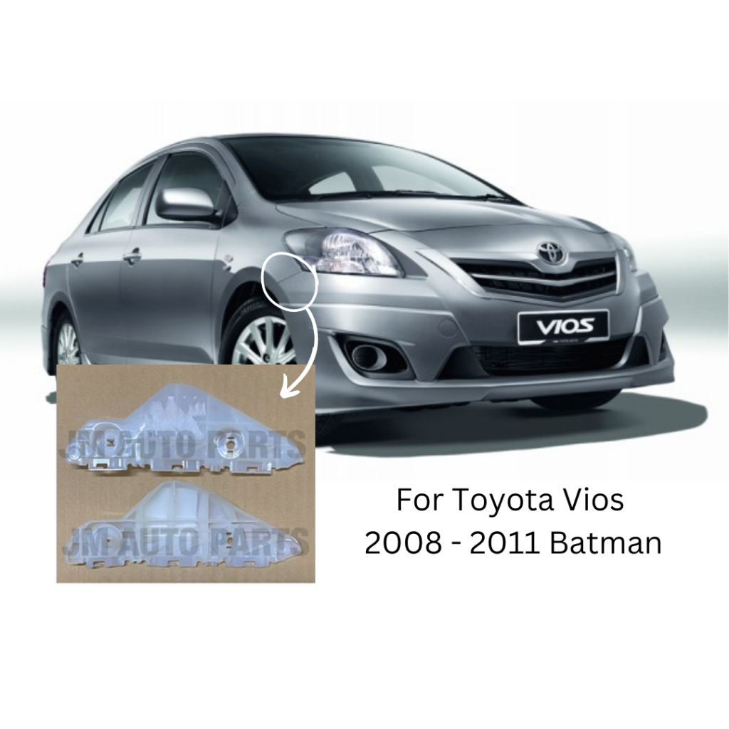Toyota Vios 2008 - 2011 Batman Front Bumper Bracket / Support / Retainer / Holder / Clip ...