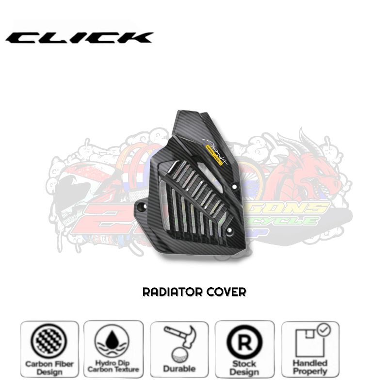 Honda Click v3 v2 carbon radiator cover | Shopee Philippines
