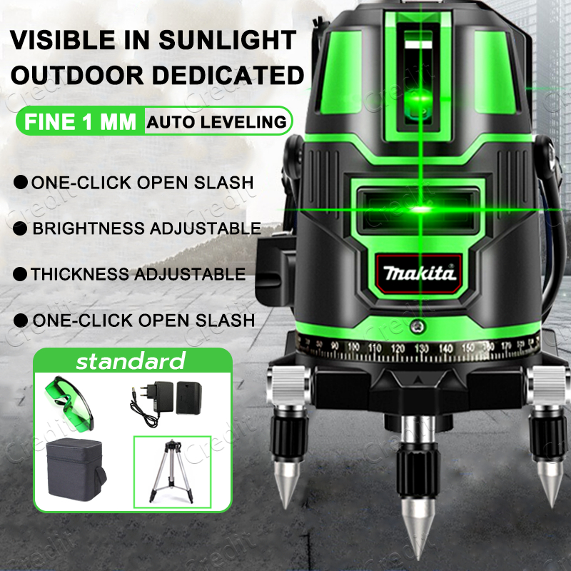 2/5 Line Laser Horizontal Line Laser Green 360 Degree Horizontal ...