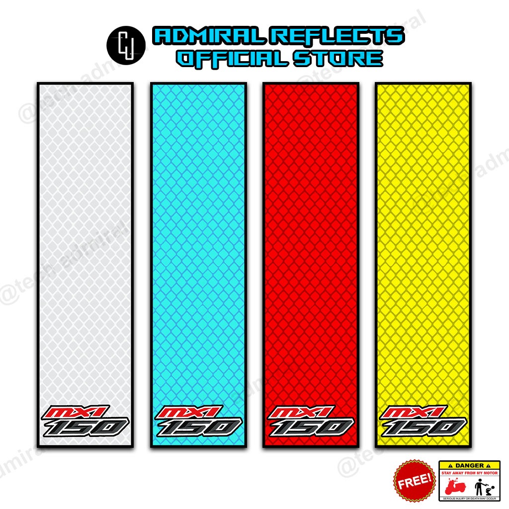 Alloy Top Box Sticker Waterproof Sniper 150 MXI (REFLECTORIZED ...