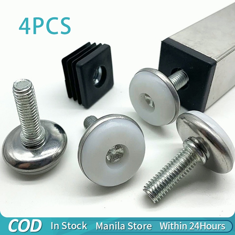 4pcs Thread Black Plastic Furniture Chair Leg Plug 25 x 25mm Square ...