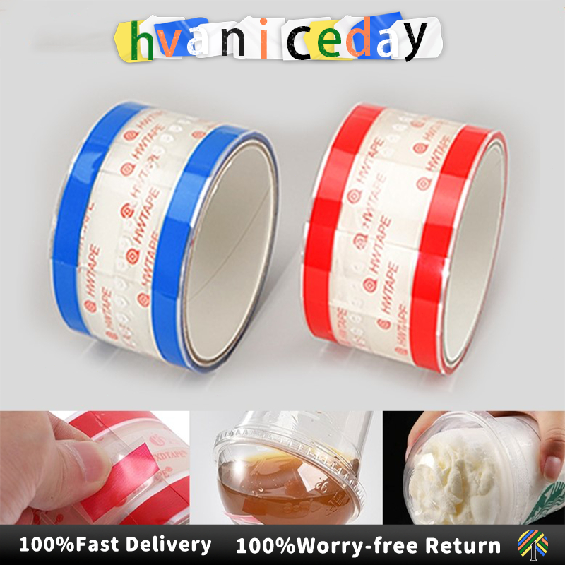 800Pcs/Roll Clear Drinking Seal Sticker Easy Tear Takeaway Sealing Tape ...