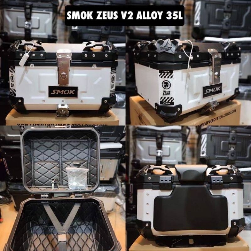 Smok Zeus v2 35L 36L White Black Alloy top box | Shopee Philippines