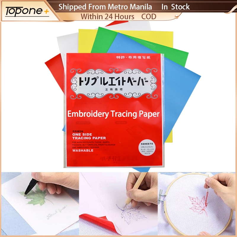 Japan Washable Tracing Paper For Sewing Water-Soluble 28x23cm | Shopee ...
