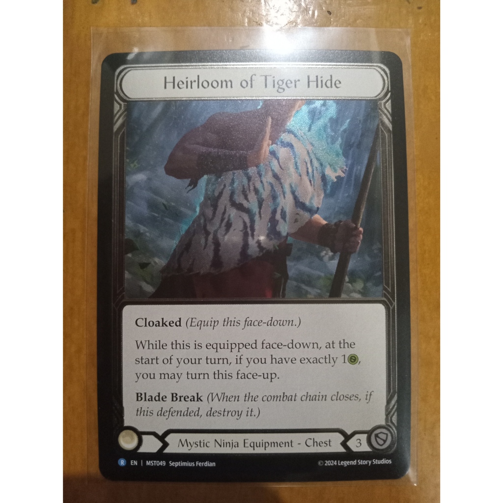 FAB CF Heirloom of Tiger Hide Cold Foil Rare Part the Mistveil MST ...