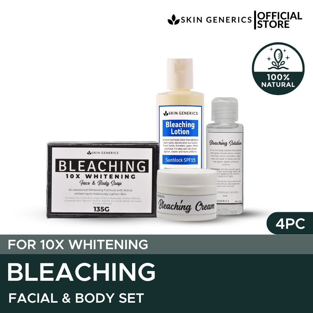 [ 10X WHITENING BLEACHING SET ] SkinGenerics 4in1 Bleaching Set ...