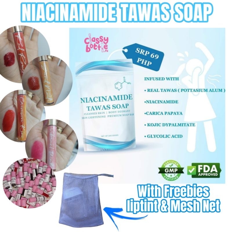 NIACINAMIDE TAWAS SOAP FDA APPROVED | Shopee Philippines
