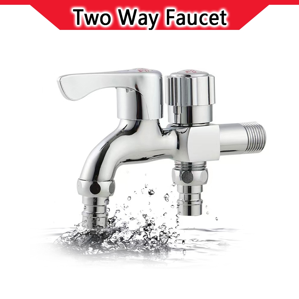 Two Way Faucet Stainless Steel Dual Function Tap Faucet Bathroom Faucet ...