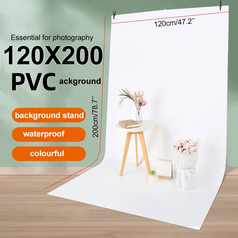 120*200cm Photography Photo White PVC Backdrop Background Cloth Studio ...
