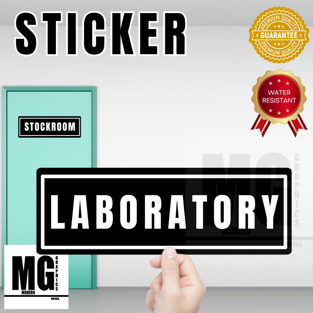 Modern Graphics Hospital Signs Sticker (10 x 2.5 inches) Non-Fade ...