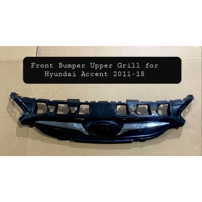 Front Radiator Upper Grille Cover for Hyundai Accent 2011-2018 Old look ...