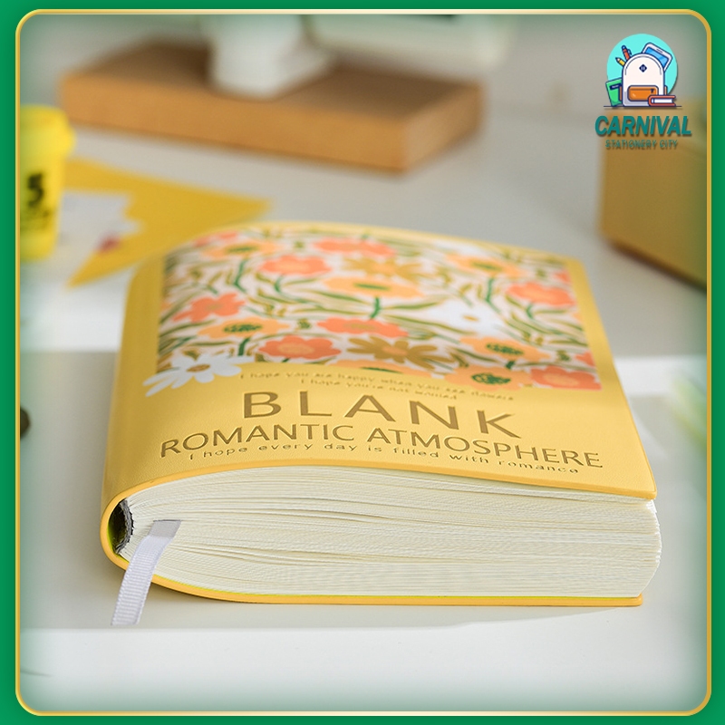 A5 oil painting notebook blank/lined extra thick notebook travel stamp ...