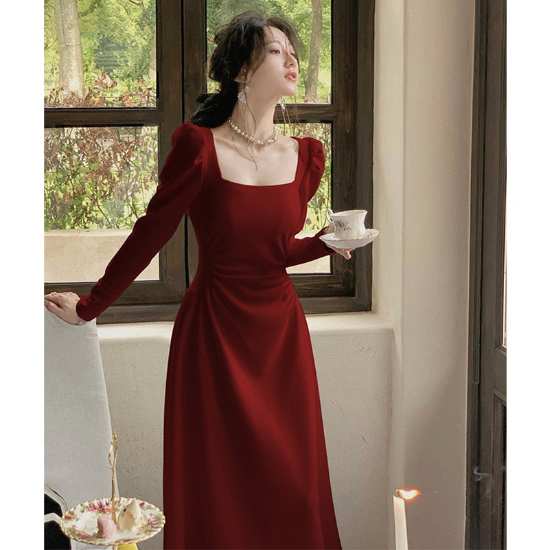 midi dress for woman casual black and red dress semi formal graduation ...