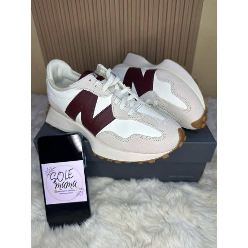 New Balance 327 KB Maroon /White Original On-Hand | Shopee Philippines