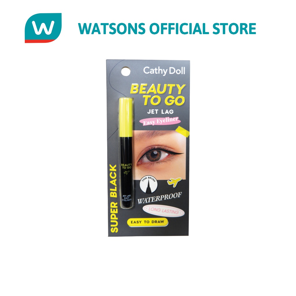 CATHY DOLL Beauty to Go Jet Lag Easy Eyeliner Super Black 0.4ml ...