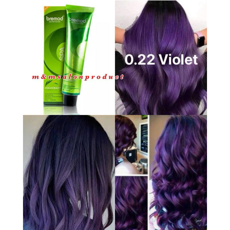 Bremod hair color 0.22 Violet ( Hair Color ) | Shopee Philippines