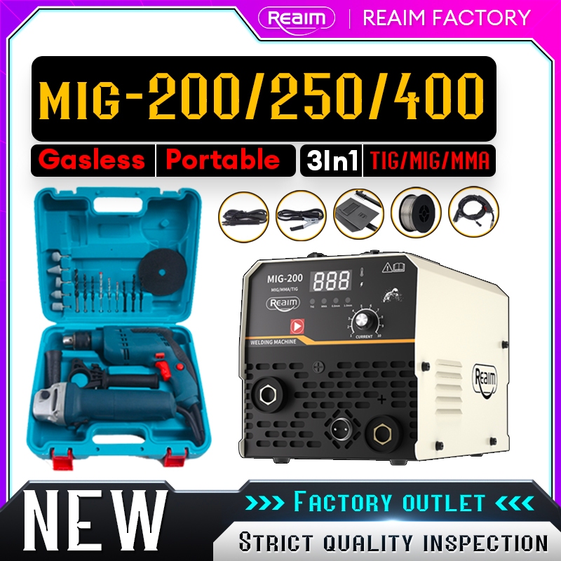 REAIM MIG Welding Machine Portable 3In1 MMA/MIG/TIG With Grinder and ...